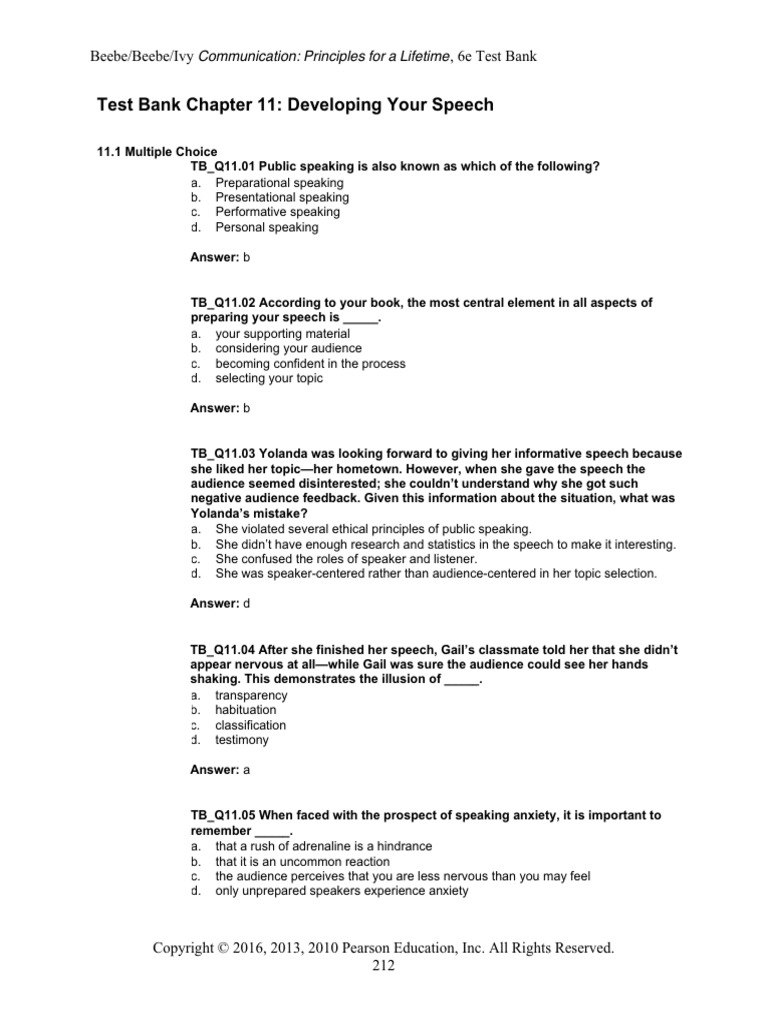 BeebeComm6eTB Ch11 | PDF