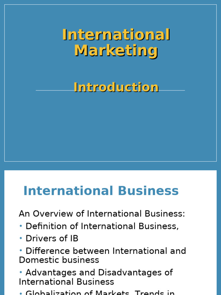 Understanding International Business Basics | PDF | Multinational ...