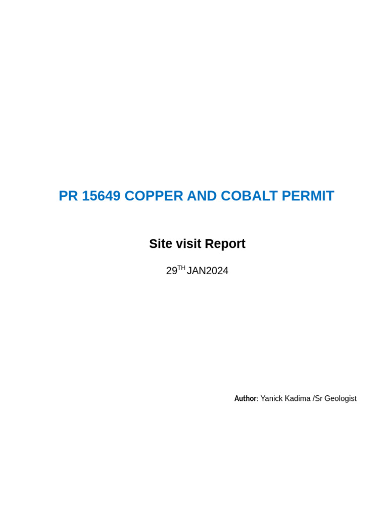 Reconnaissance Viste of The PR 15649 - Ok | PDF | Sedimentary Rock ...