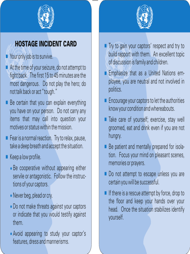 Hostage Card | PDF