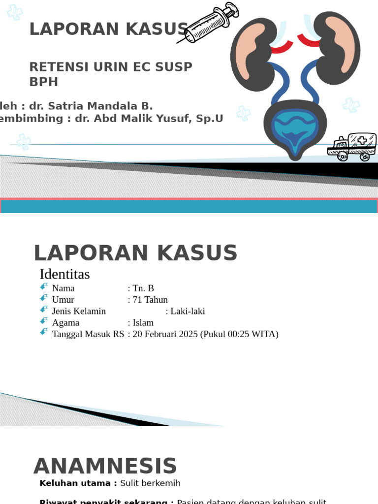 Retensi Urin pada Pasien BPH 71 Tahun | PDF