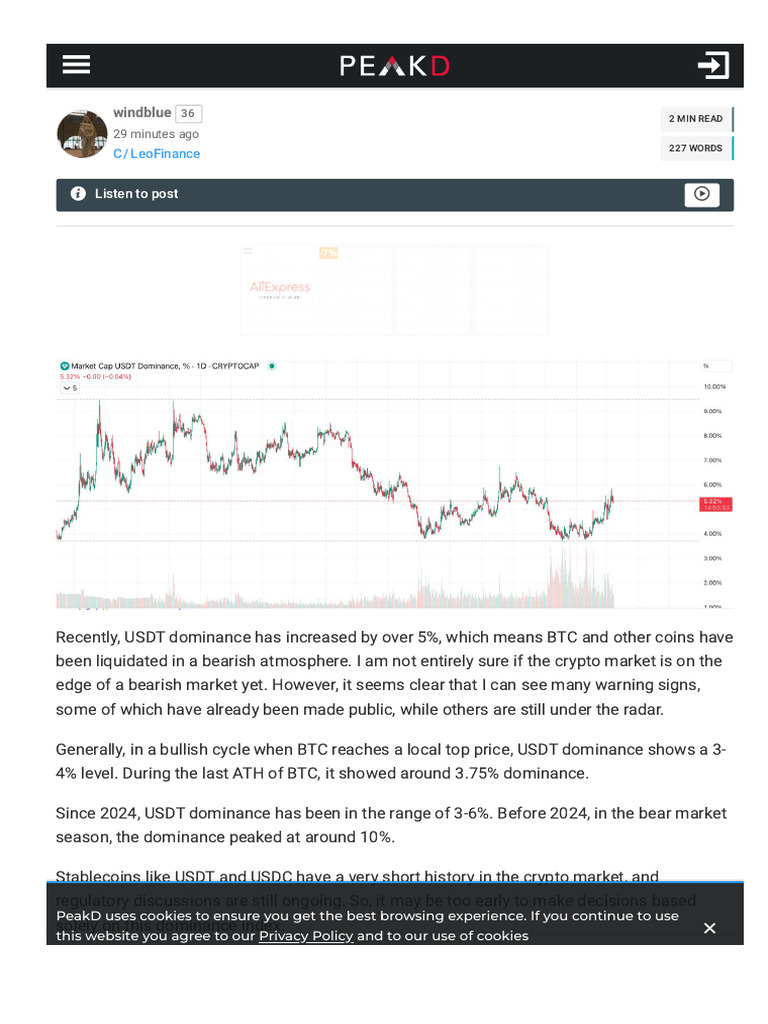 peakd-com-hive-167922-@windblue-usdt-dominance-trend-acj... | PDF | Cryptocurrency | Market Trend