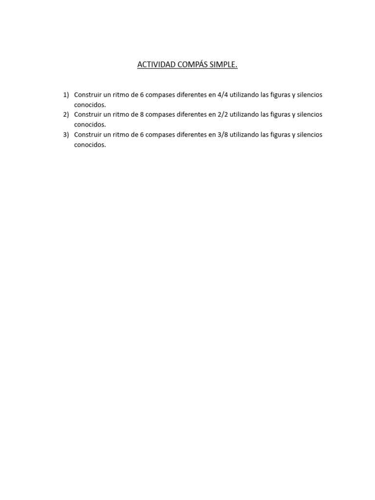 Actividad Compas Simple | PDF