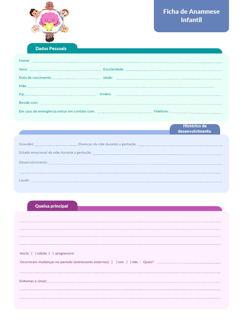 Anamnese Psicológica Infantil | PDF