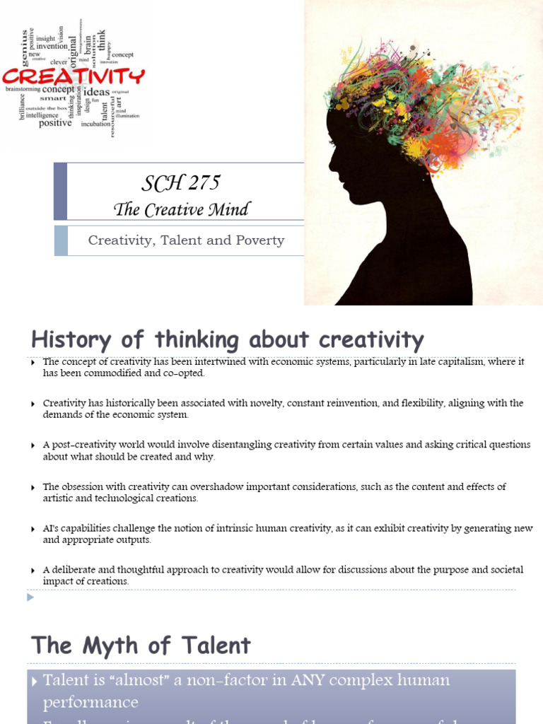 Lec-4 - SCH275 - Creativity - Poverty | PDF | Creativity | Entrepreneurship