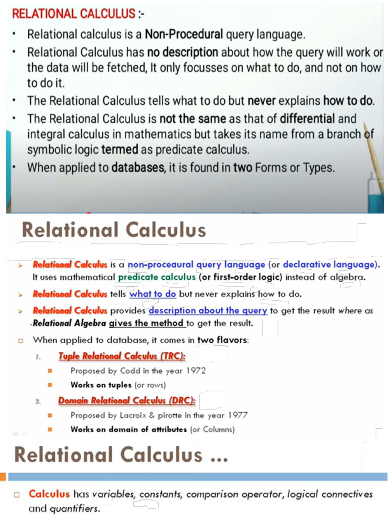 Relational Calculus | PDF