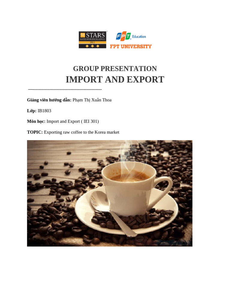 Group2 Iei Group Presentation Report Pdf Coffee Business