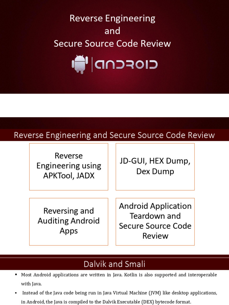 3. Reverse Engineering and Secure Source Code Review | PDF | Java (Programming Language ...