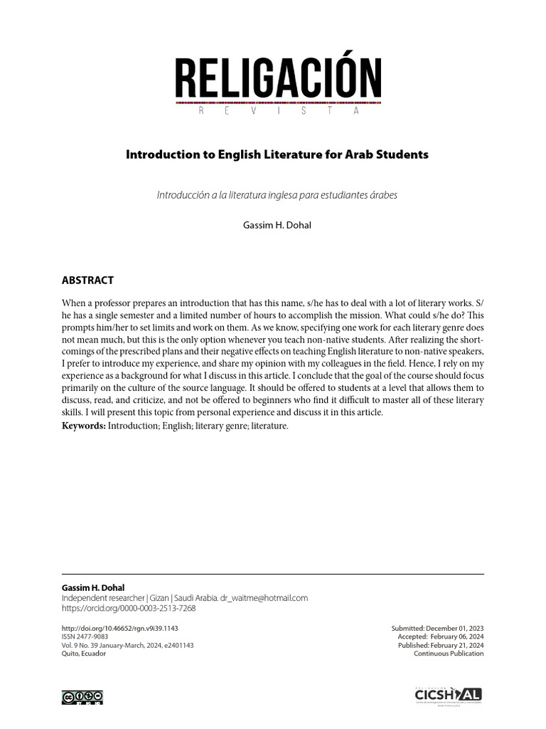 Introduction To English Literature For Arab Studen | PDF | Poetry ...