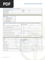 Vehicle Handover Checklist Excel | PDF | Technology & Engineering