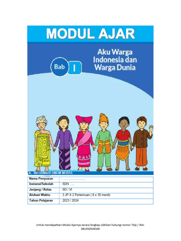 Modul Ajar Pendidikan Agama Katolik Kelas 6 SD Kurmer | PDF