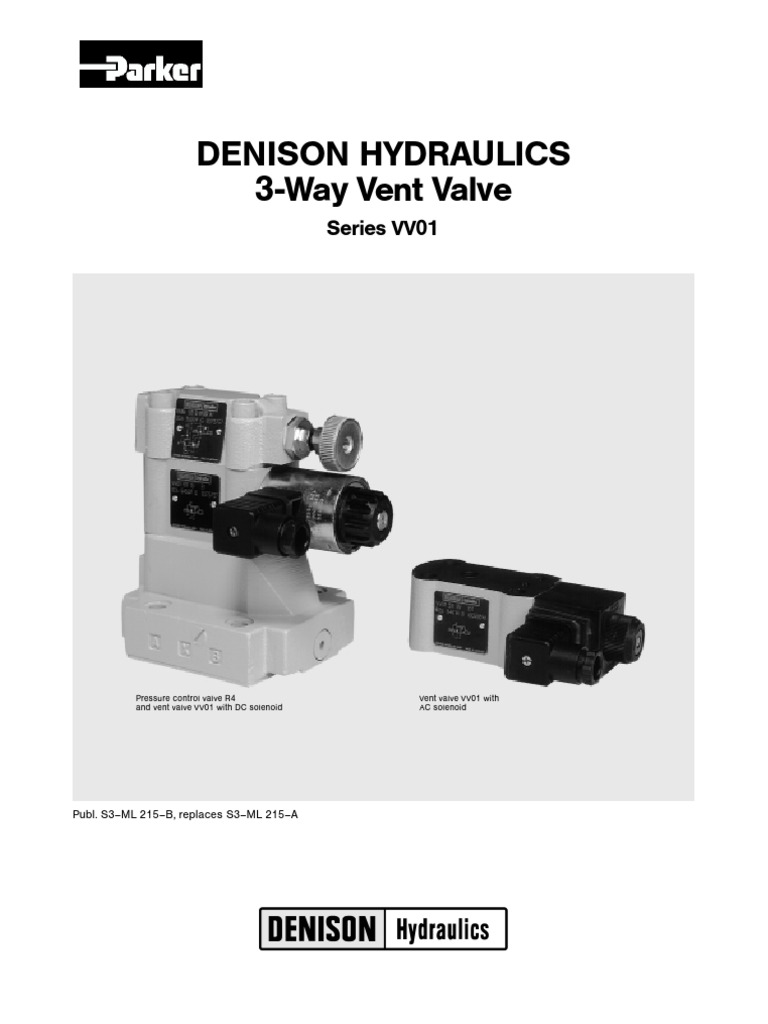 VV01 3-Way Vent Valve Specifications | PDF