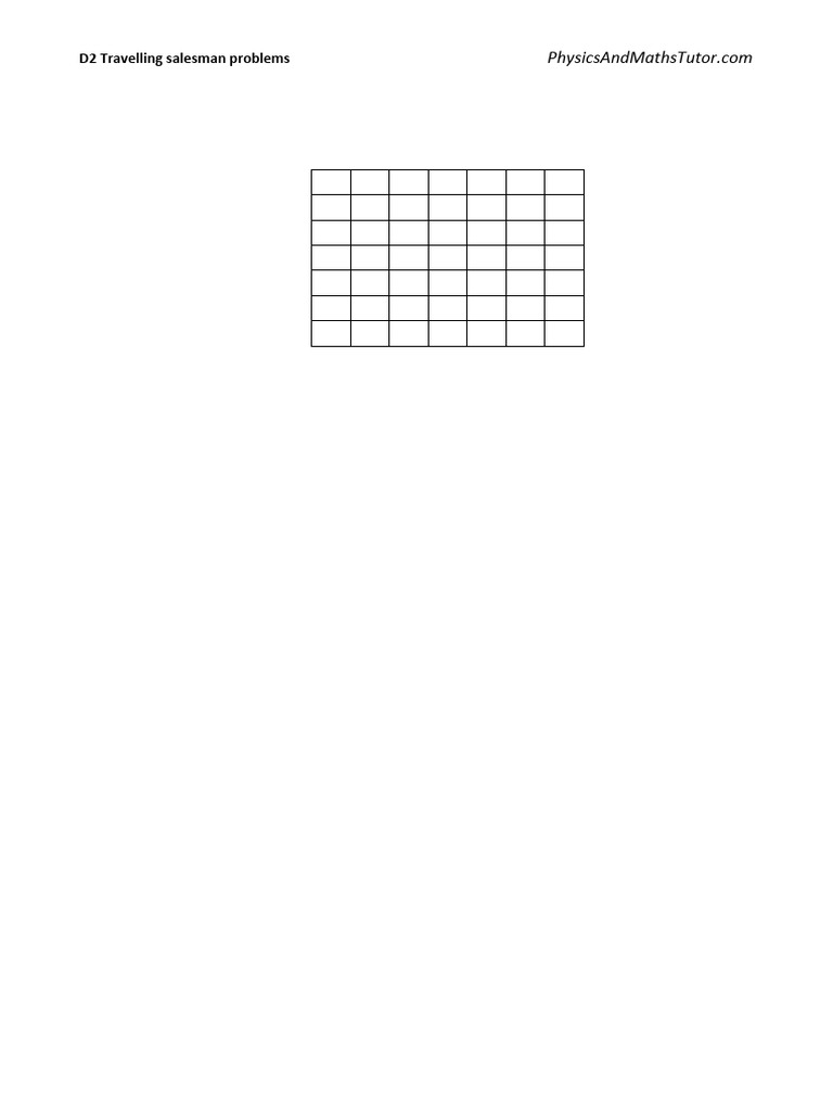 D2 Travelling Salesman Problem Solutions | PDF | Discrete Mathematics ...