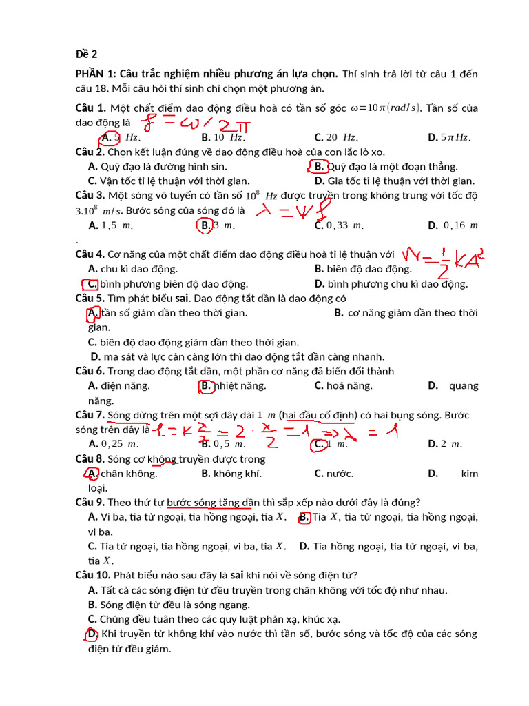 Đề ôn CKI - 2 | PDF