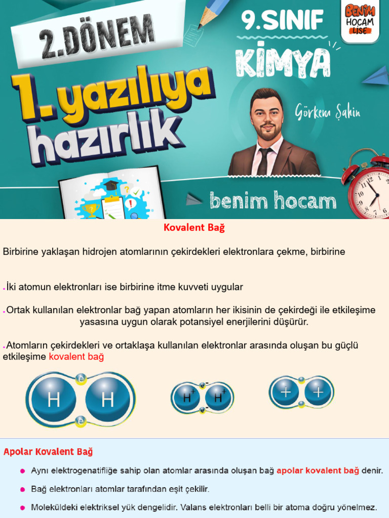 9. SINIF - 2.DÖNEM 1.YAZILI - KİMYA | PDF