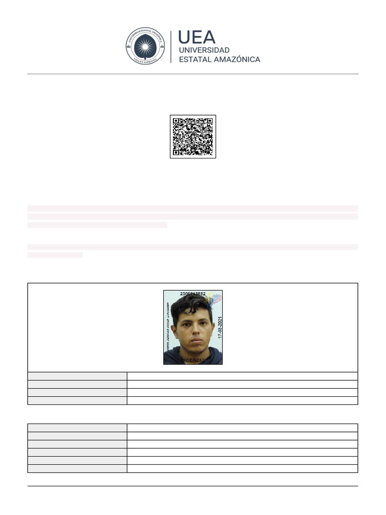 Comprobante de Postulación UEA 2024 | PDF