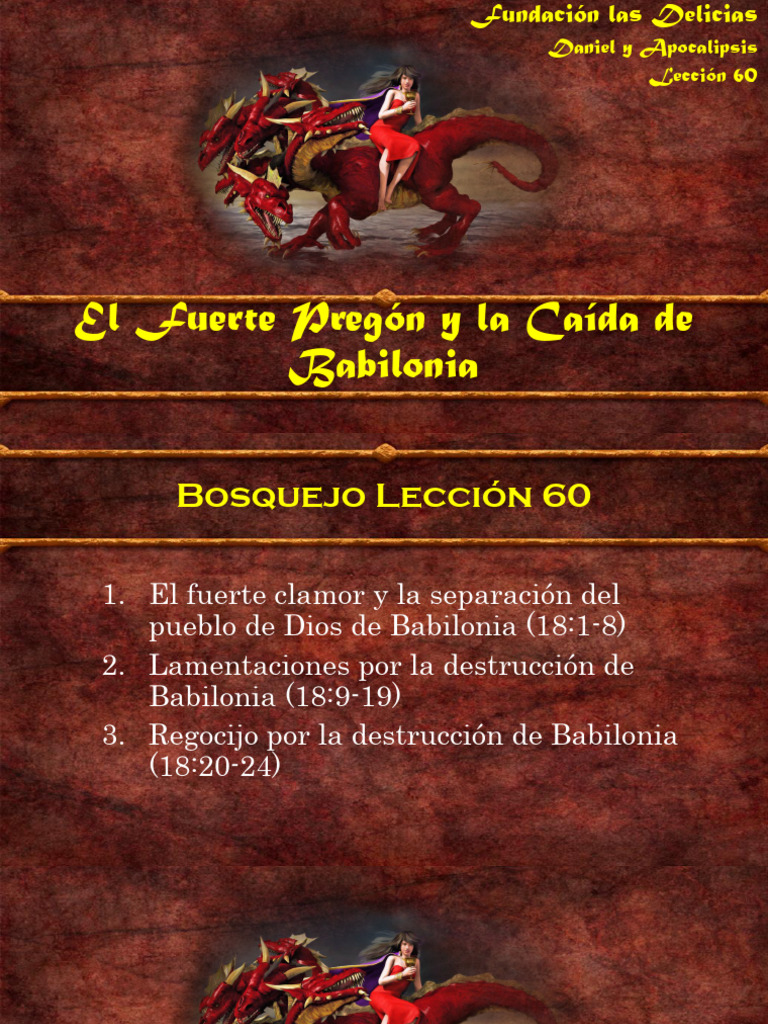 60 - El Fuerte Pregón y La Caída de Babilonia | PDF | Creencia ...