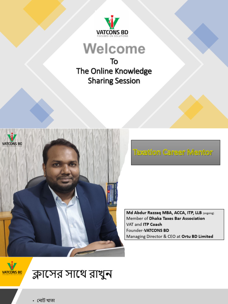 Day-1 Presentation-Income Tax Workshop | PDF