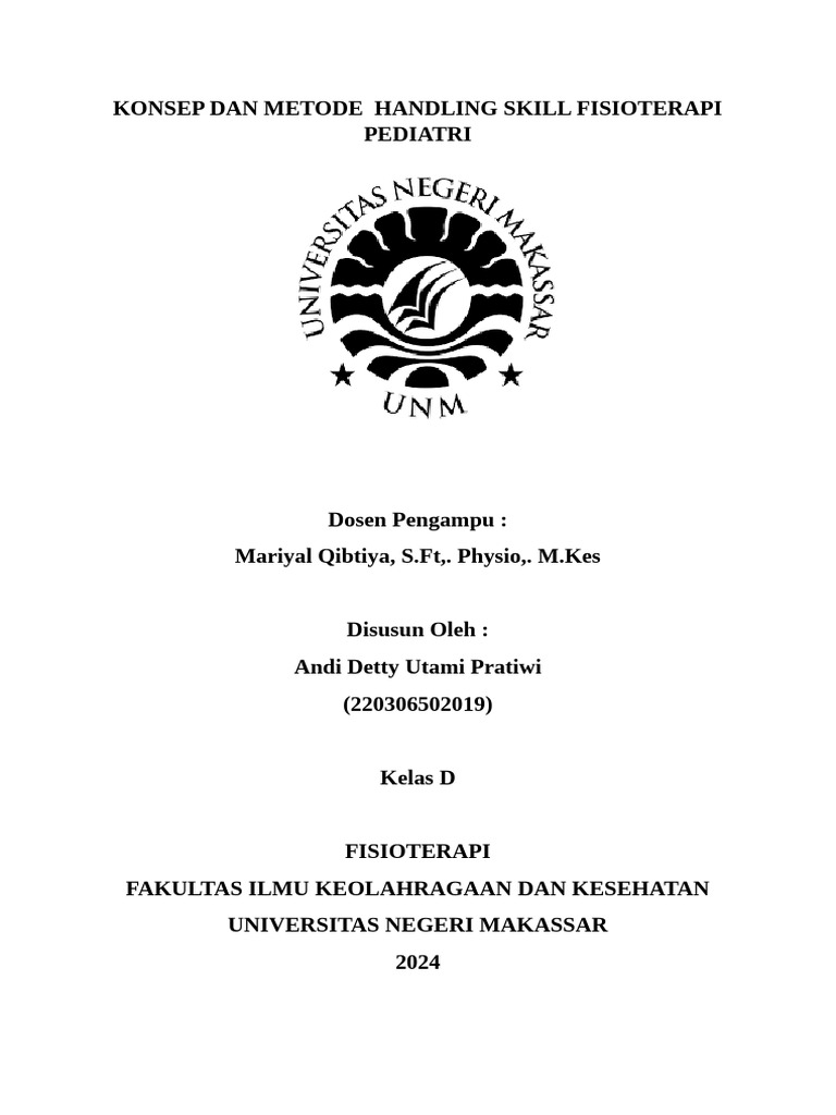 Konsep Dan Metode Handling Skill Fisioterapi Pediatri | PDF
