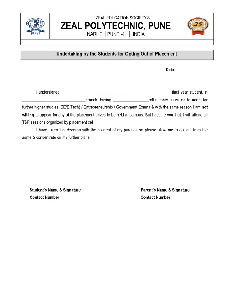 Opting Out Form | PDF