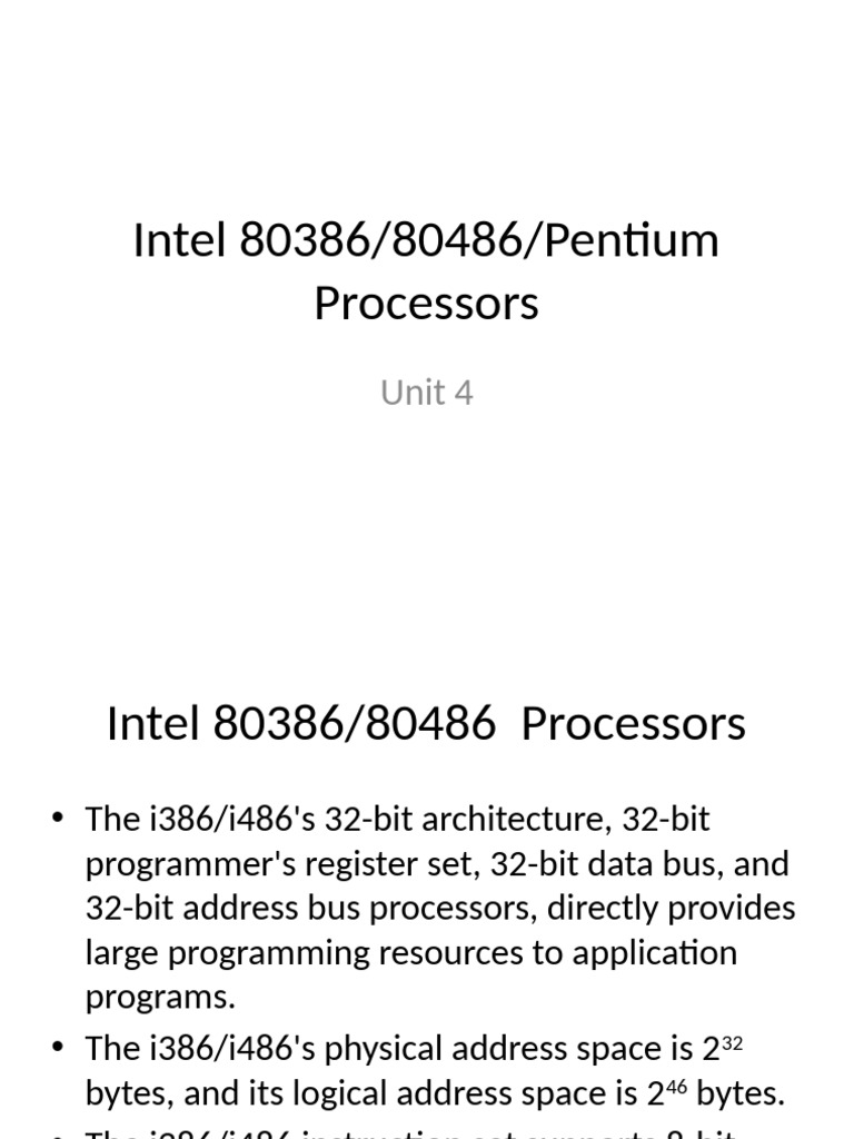 Cha 4b 386-486-Pentium | PDF | Central Processing Unit | Cpu Cache