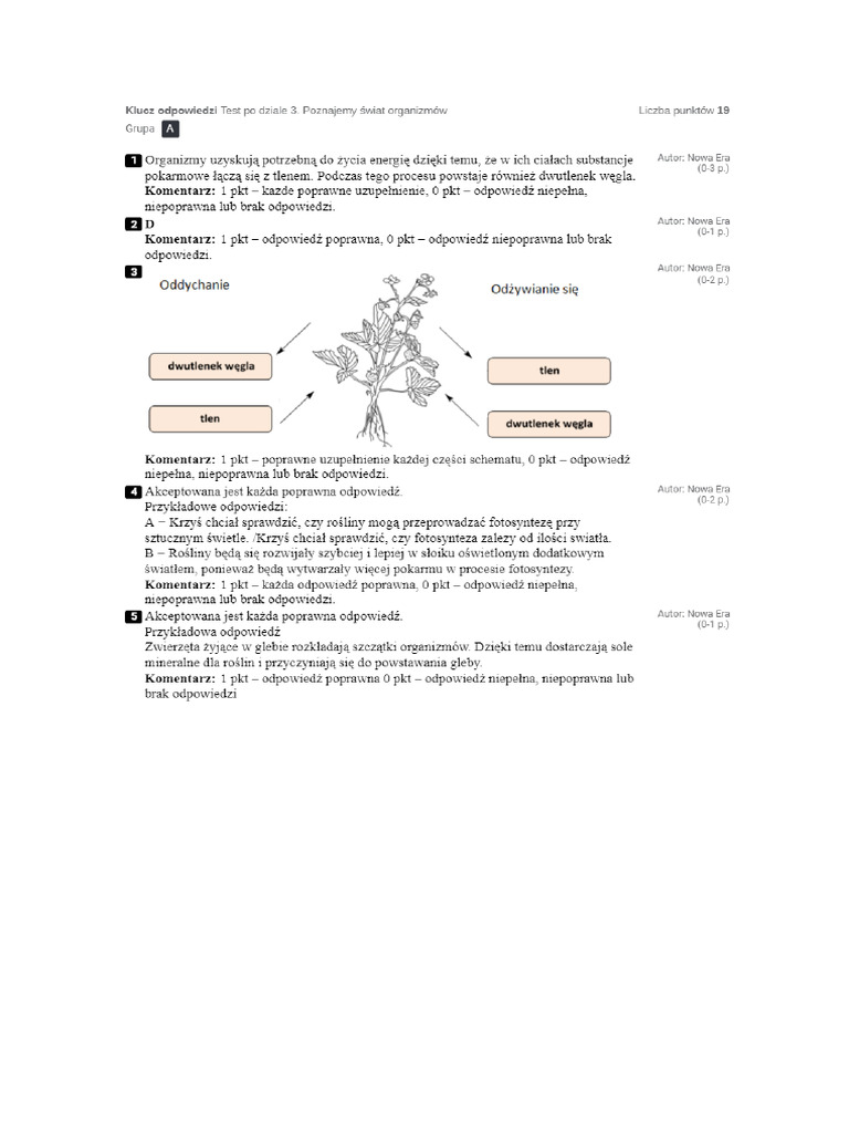 Przyroda 4 Dział 3 | PDF