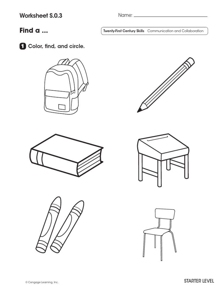 Look AmE Starter StudentWorksheets AllUnits (1) - 3-4 | PDF