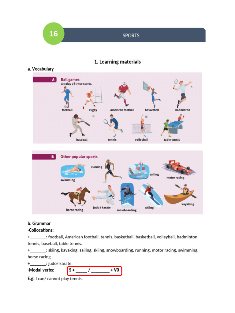 0-1 Day 16 With Answer Key | PDF | Sports
