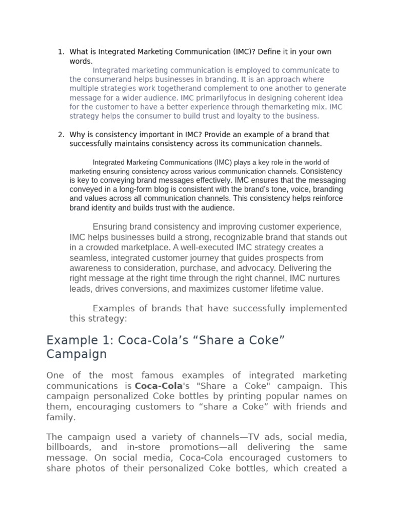 What Is Integrated Marketing Communication | PDF | Marketing Communications | Target Audience