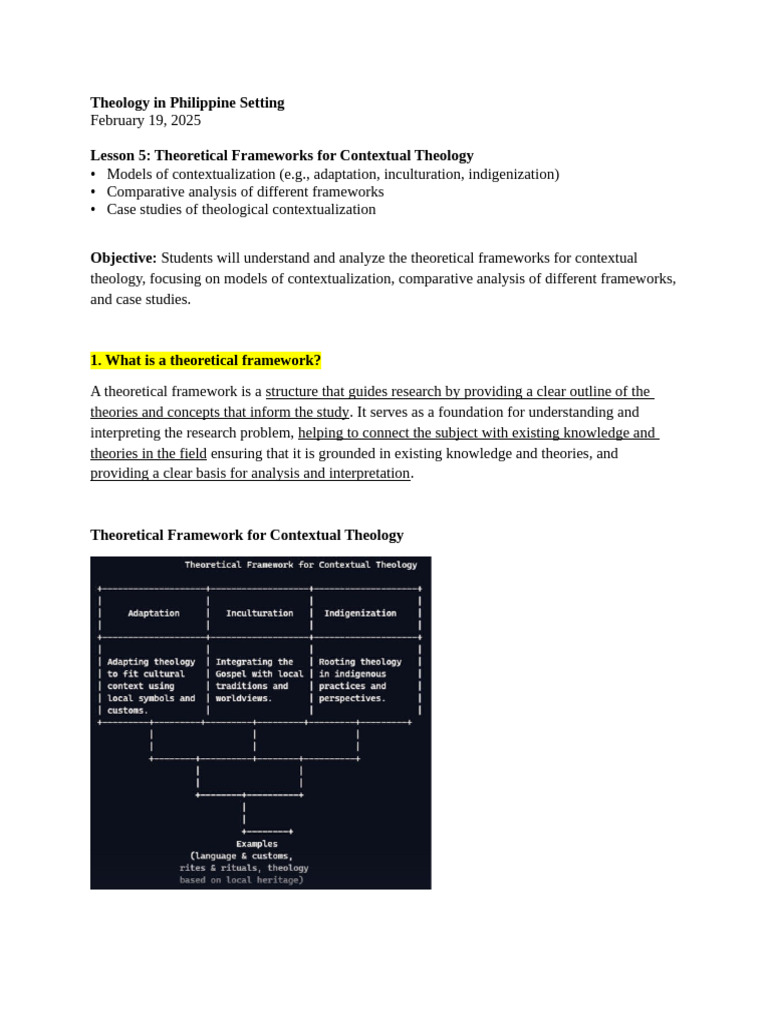 Lesson-5-Theological-Framework | PDF | Theory | Rituals