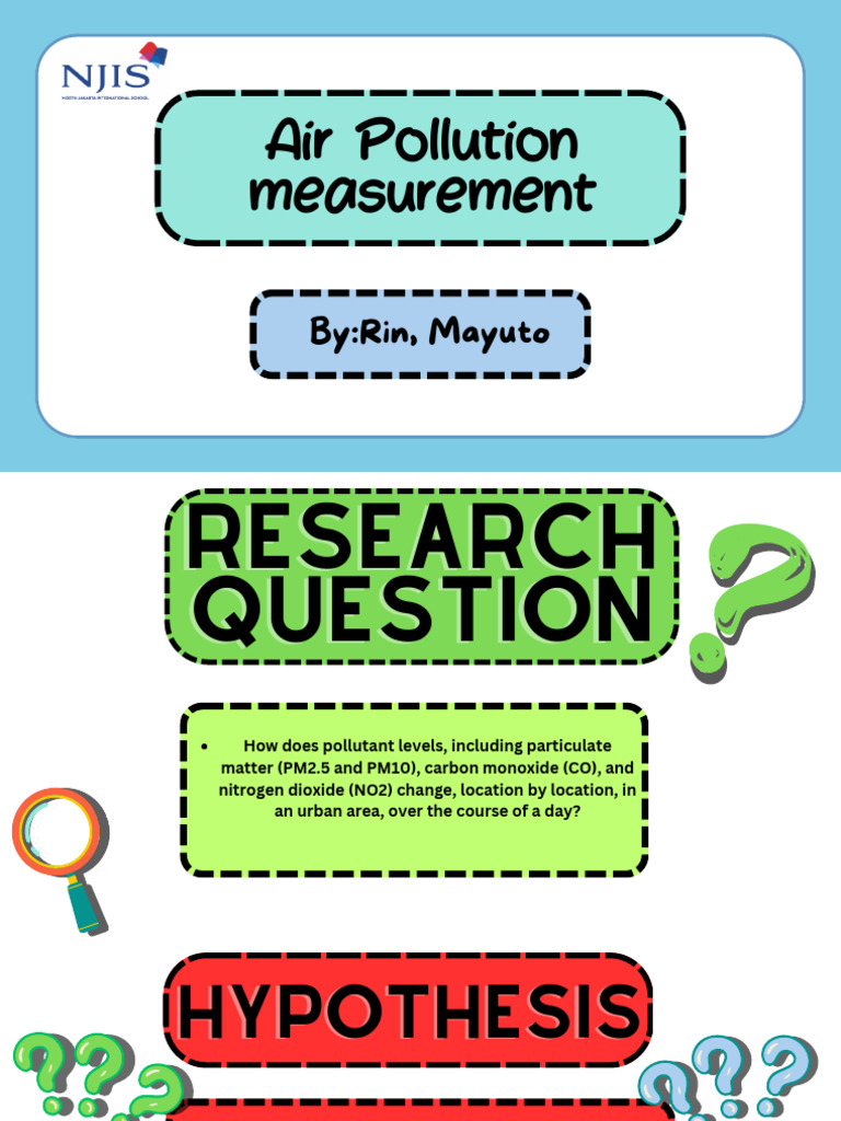 Urban Air Quality Measurement Study | PDF | Air Pollution | Particulates