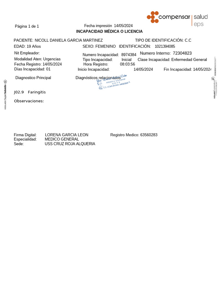 Compensar Nuevo | PDF