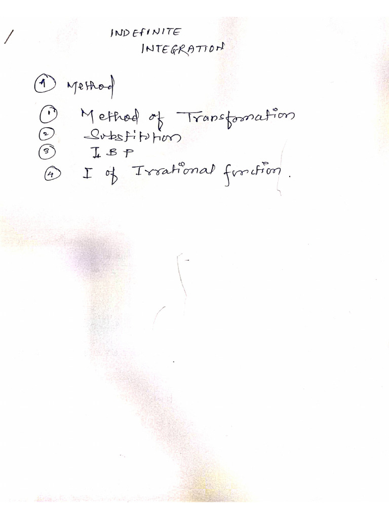 Maths Integration | PDF