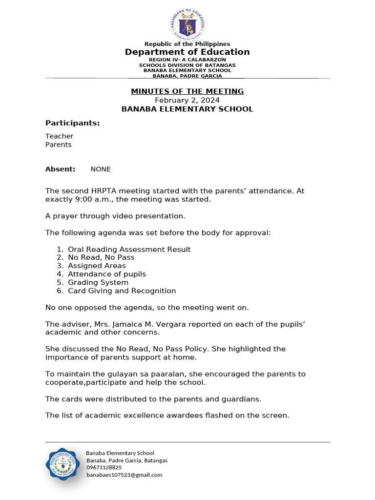 Narrative Report Card Giving 2nd Quarter | PDF | Educational Organizations