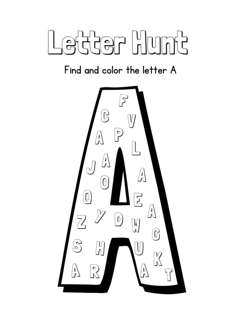 Group Activity-Letter Hunt | PDF