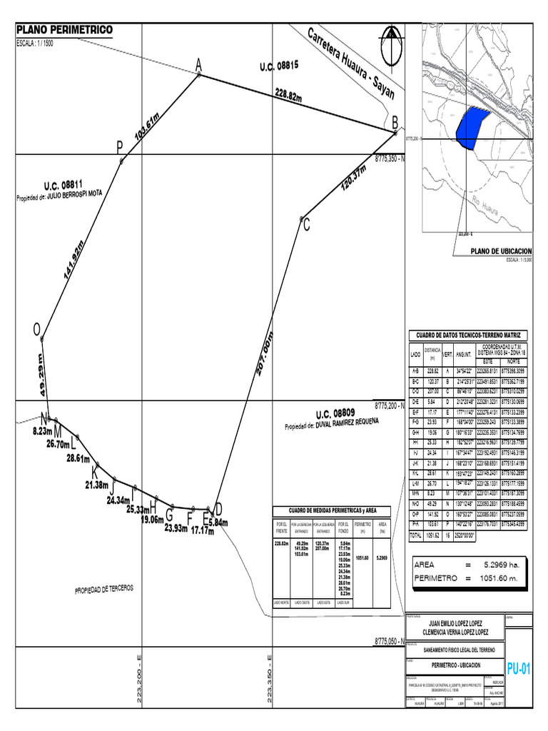 Plano Sayan 2 | PDF | Geodesia | Cartografía