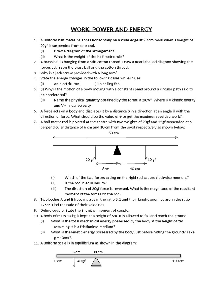 Circuits Elec + Force Rev Nov 2019 | PDF | Force | Kinetic Energy
