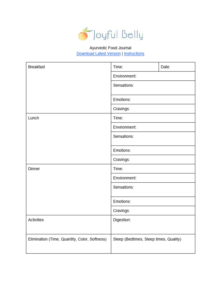 Ayurvedic-Food-Journal | PDF