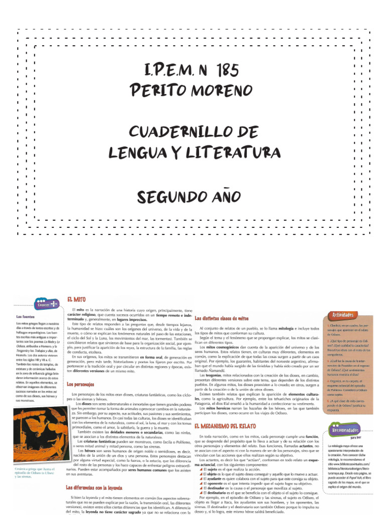 Cuadernillo 2do Año | PDF | Narración