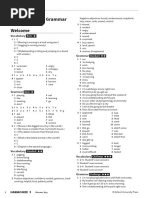 Welcome Unit: Workbook Grade 9 Answer Key | PDF