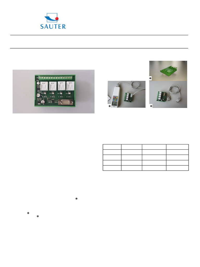 User's Manual - SAUTER AFH-02 Relay Module (English) | PDF | Relay ...