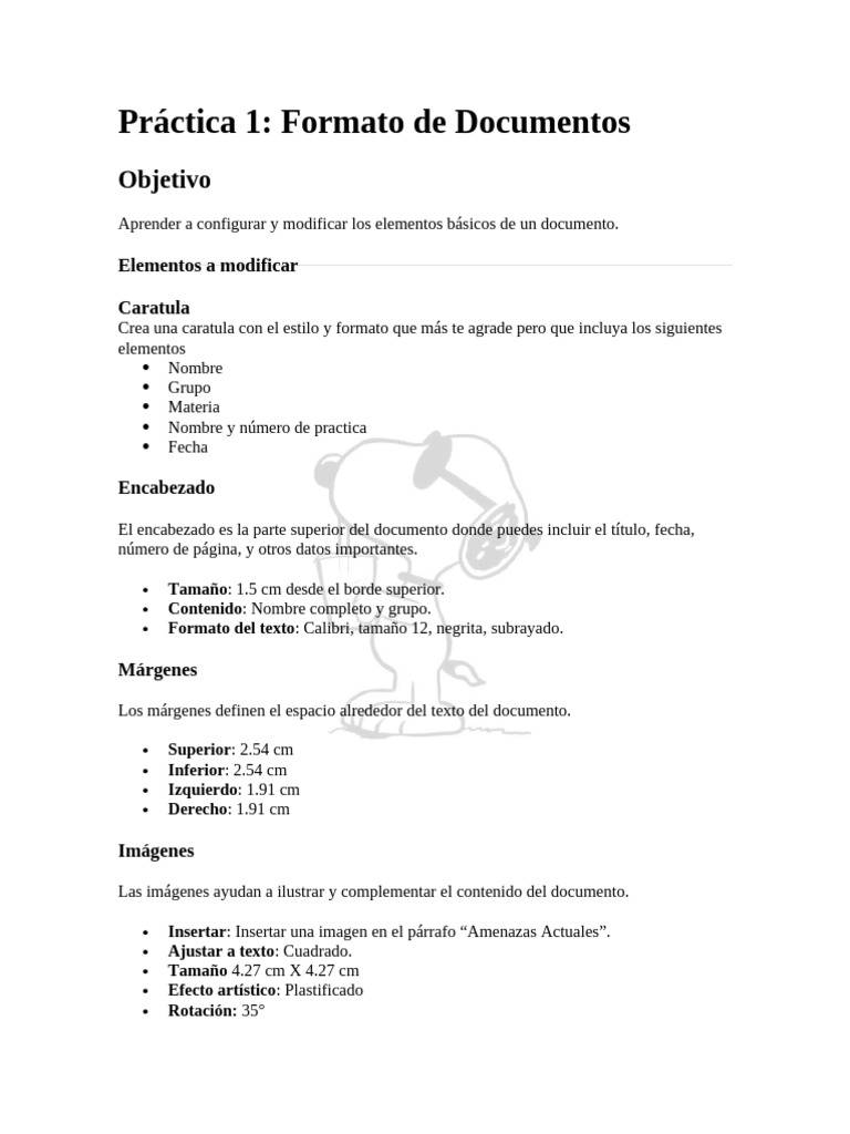 Práctica 1 Instrucciones | PDF