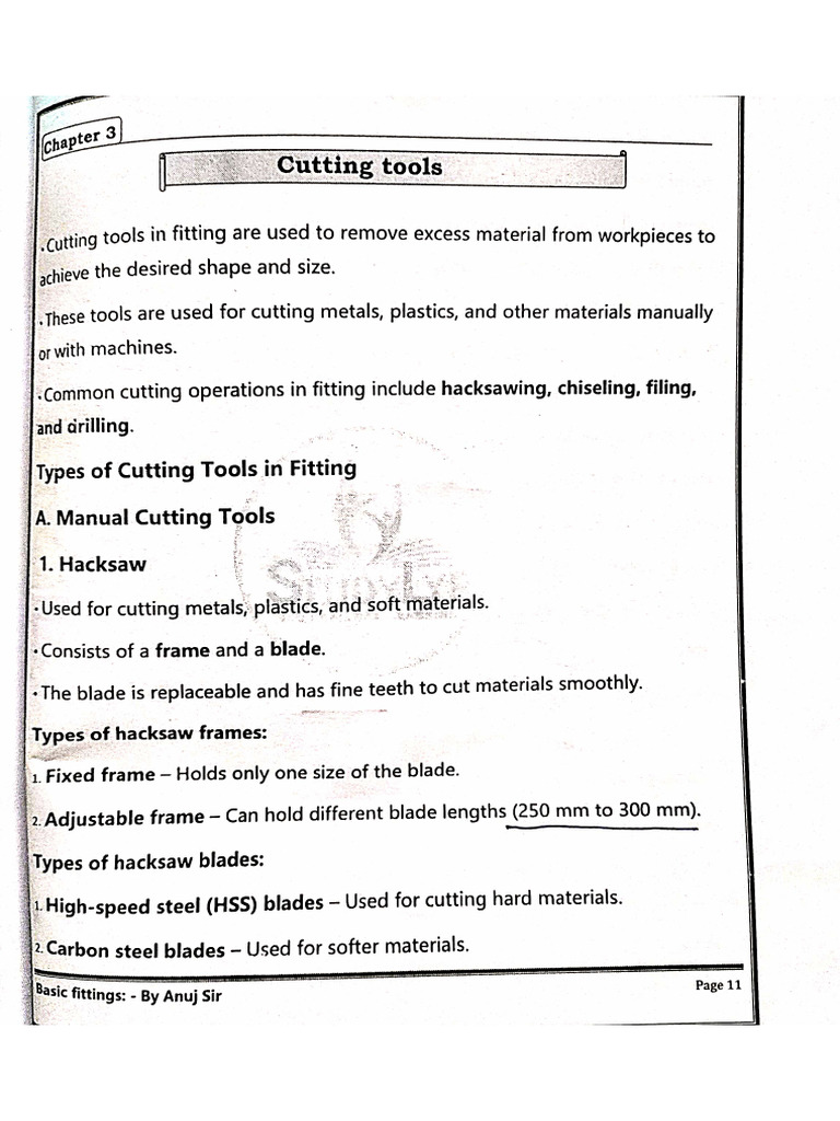 Cutting Tool Pdf