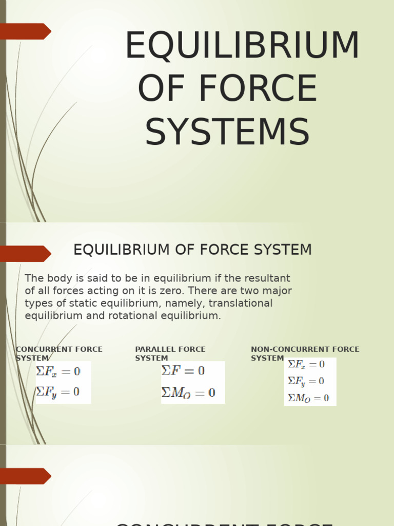 Equilibrium of Force System | PDF | Force | Truss