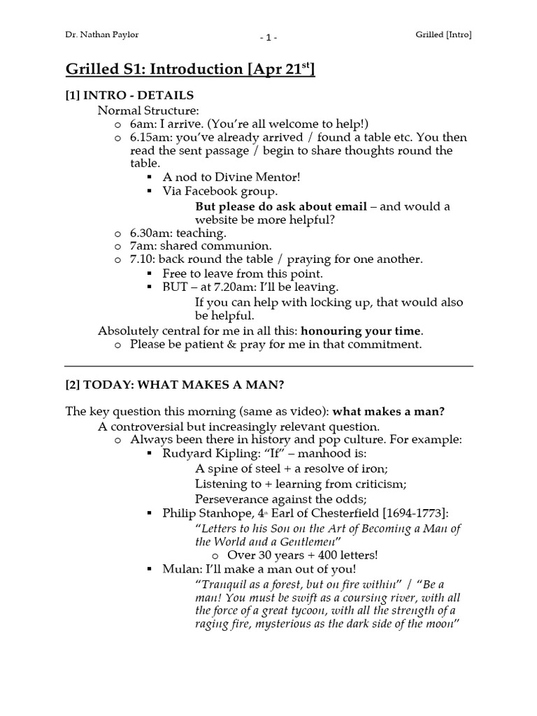 Grilled S1 - Intro READER PDF | PDF | Jesus | Religious Belief And Doctrine