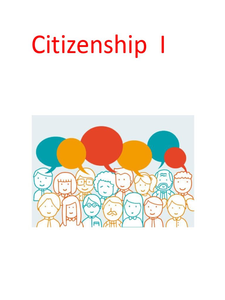 booklet citizenship 1 | PDF | Communication | Nonverbal Communication