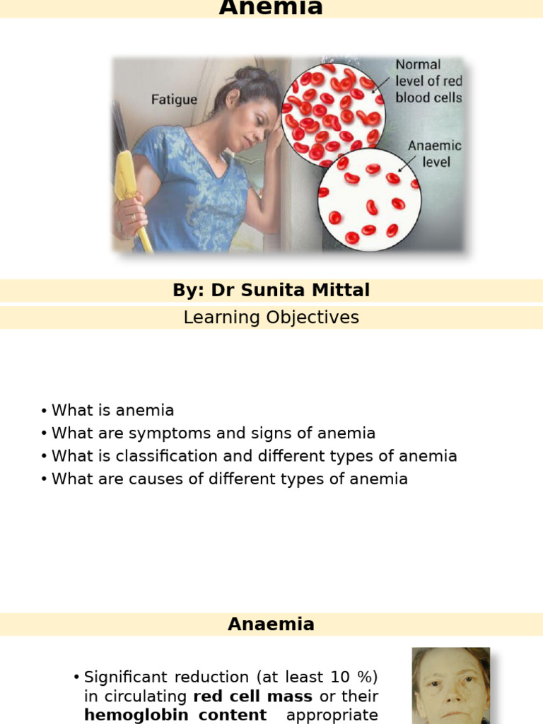 Lec10 Hematology Anemia | PDF | Anemia | Blood
