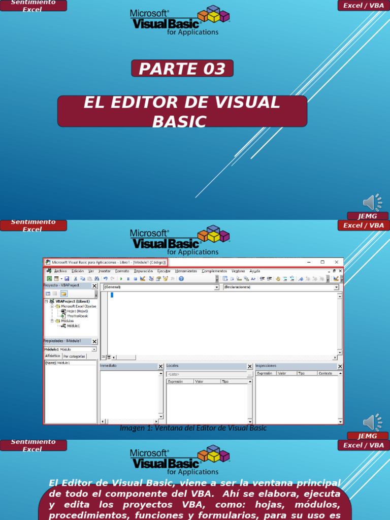 SESION III EL EDITOR DE VISUAL BASIC V4 | PDF | Microsoft Excel | Visual Basic para Aplicaciones