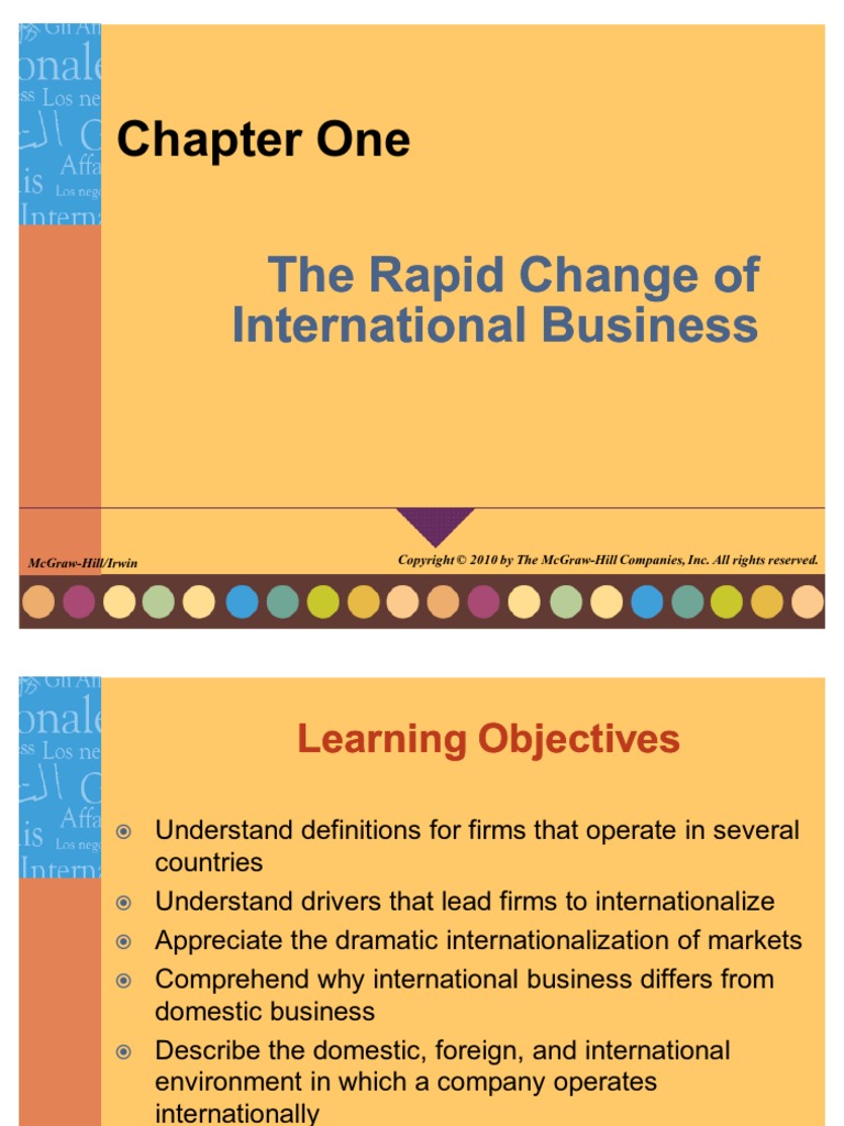 Chap01 The Rapid Change of International Business | PDF | International Business | Globalization