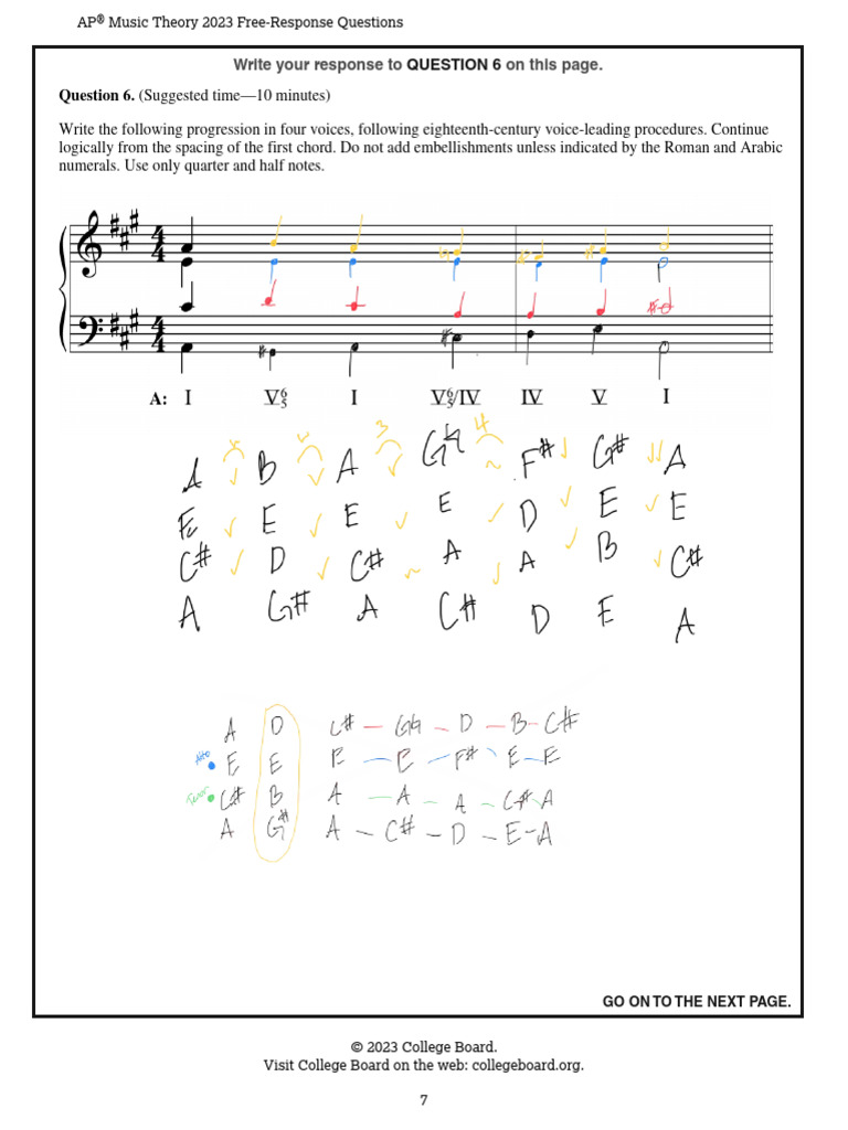 AP Music Theory FRQ 7 | PDF
